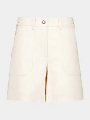 Moncler Cotton Casual Shorts - Cream