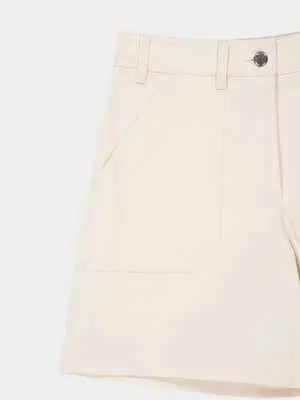 Moncler Cotton Casual Shorts - Cream