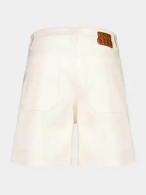 Moncler Cotton Casual Shorts - Cream