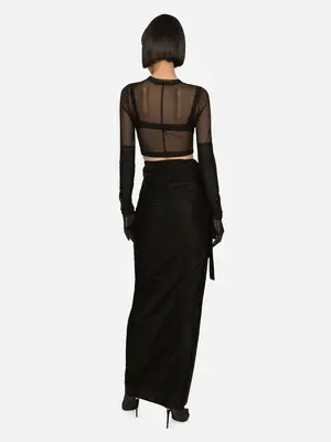 Dolce & Gabbana Belted Jersey Skirt