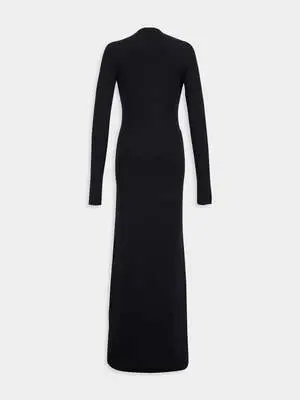 Saint Laurent Plunge Maxi Dress