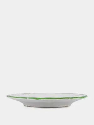 LES-OTTOMANS Sopho Tropical Dinner Plate - Black