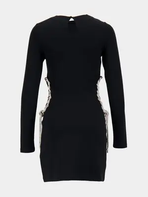 PAULA Afrodite Short Dress With Cut-out Openings - Black