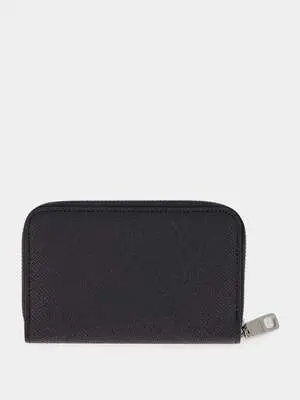 Dolce & Gabbana Small Calfskin Zip-around Logo Tag Wallet