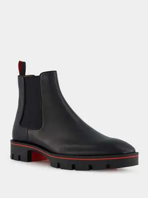 CHRISTIAN LOUBOUTIN Alpinosol Calf Leather Ankle Boots