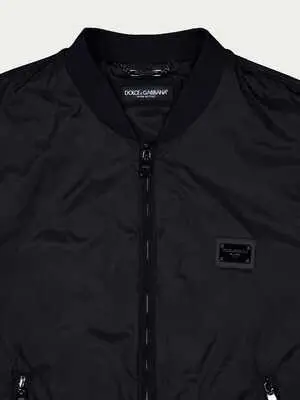 Dolce & Gabbana Logo Plaque Bomber Jacket