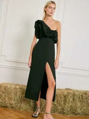 Johanna Ortiz Noche Habanera Ruffled Gown