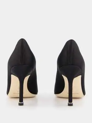 Manolo Blahnik Hangisi 90mm Jewel Buckle Pumps - Black