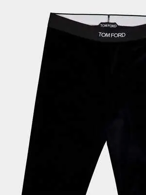 TOM FORD Lustrous Velour Leggings