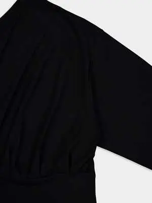Balenciaga Asymmetric Wrap Midi Dress