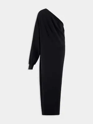Balenciaga Asymmetric Wrap Midi Dress