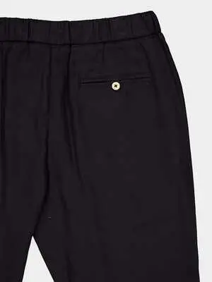 Frescobol Carioca Oscar Linen Trousers - Black