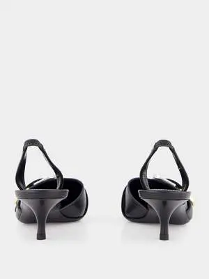 Givenchy Voyou Slingbacks - Black
