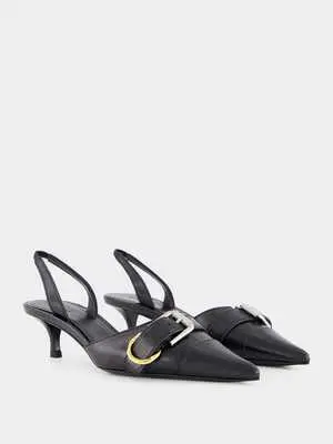 Givenchy Voyou Slingbacks - Black