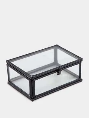 MADAM STOLTZ Handmade Rectangular Glass Box