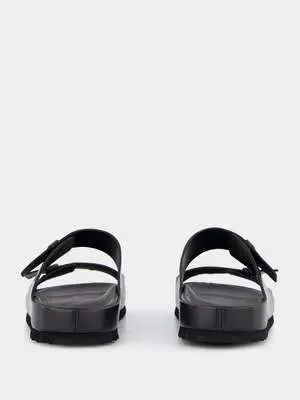 Officine Creative Agorà Leather Slides - Black