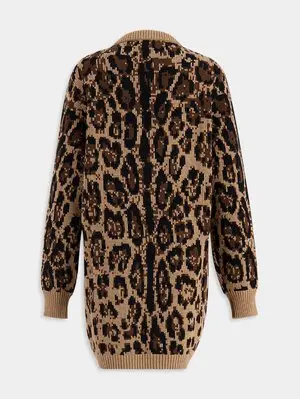Dolce & Gabbana Leopard Design Wool And Cashmere Cardigan