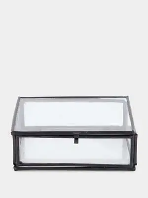 Madam Stoltz Handmade Square Glass Box