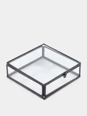 Madam Stoltz Handmade Square Glass Box