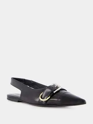 Givenchy Voyou Flat Slingbacks - Black