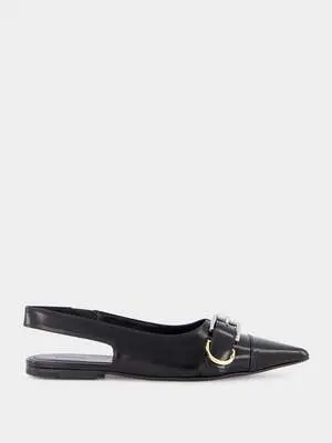 Givenchy Voyou Flat Slingbacks - Black