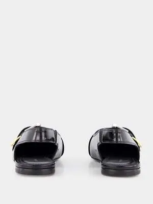 Givenchy Voyou Flat Slingbacks - Black