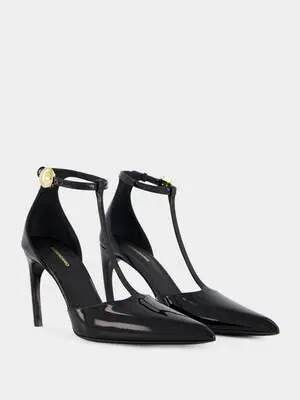 FERRAGAMO Patent Leather T-strap Pumps