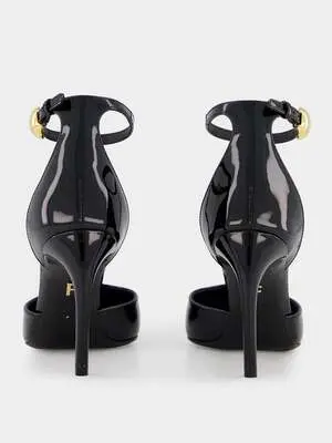 FERRAGAMO Patent Leather T-strap Pumps