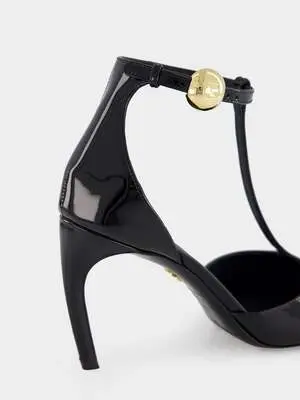 FERRAGAMO Patent Leather T-strap Pumps