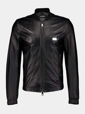 Dolce & Gabbana Lambskin Jacket - Black
