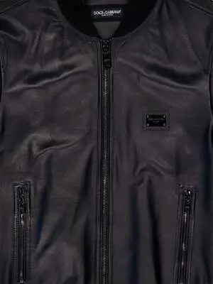 Dolce & Gabbana Lambskin Jacket - Black
