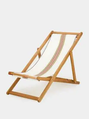 LES TOILES DU SOLEIL Clara Auguste Deckchair - Cream