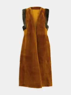 Zeus+dione Kozoka Shearling Midi Gilet