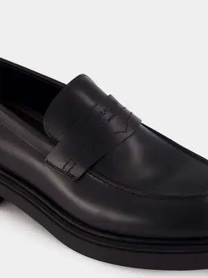 FERRAGAMO Calfskin Penny Loafers