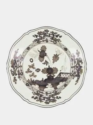 GINORI 1735 Oriente Italiano Albus Round Platter By Ginori 1735 Black