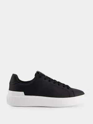 Balmain B-court Calfskin Sneakers - Black