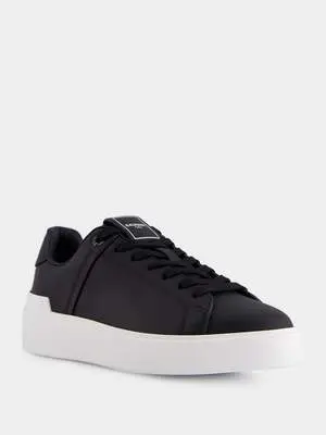 Balmain B-court Calfskin Sneakers - Black