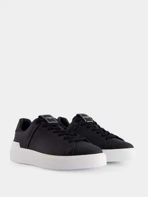 Balmain B-court Calfskin Sneakers - Black