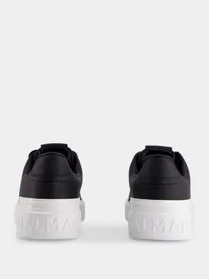 Balmain B-court Calfskin Sneakers - Black