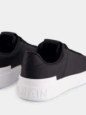 Balmain B-court Calfskin Sneakers - Black