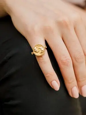 L'ATELIER NAWBAR 18k Yellow Gemini Zodiac Ring