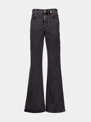 Alexander McQueen Low-rise Baggy Fit Jeans - Black