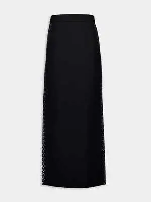 Rabanne Rhinestone-embellished Maxi Skirt - Black