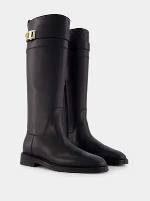FERRAGAMO Calf-length Leather Boots