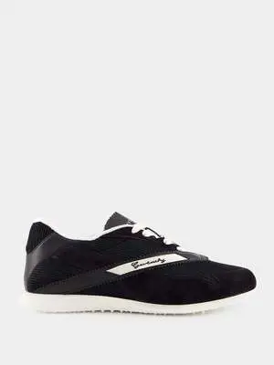 Givenchy Low-top Mesh And Suede Sneakers - Black