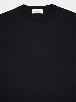 PIACENZA CASHMERE 1733 Lightweight Merino Wool Crewneck - Black
