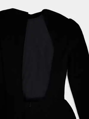 Balenciaga Cape Gown In Stretch Crepe