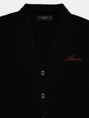Amiri Leopard Bones Cardigan