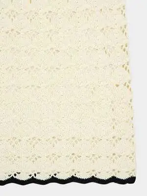 Zimmermann Rhiannon Crochet Midi Skirt - Cream