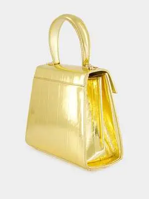 FERRAGAMO Top Handle Bag - Gold